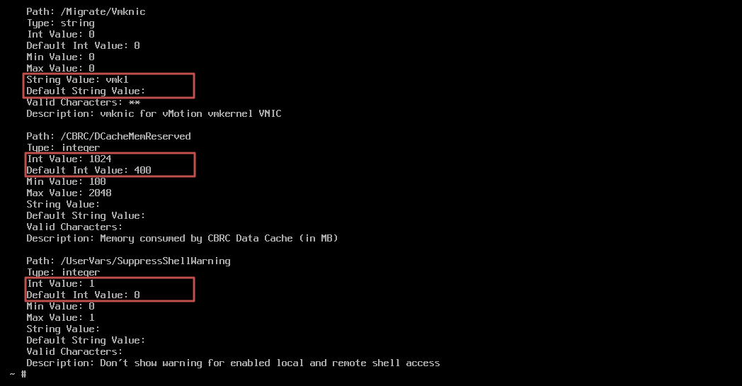 Protip How To Remind Yourself Of Advanced Settings Changes In Esxi